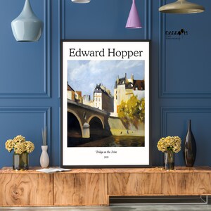 Edward Hopper, Bridge on the Seine, 1909, Edward Hopper Print, Wall Art ...