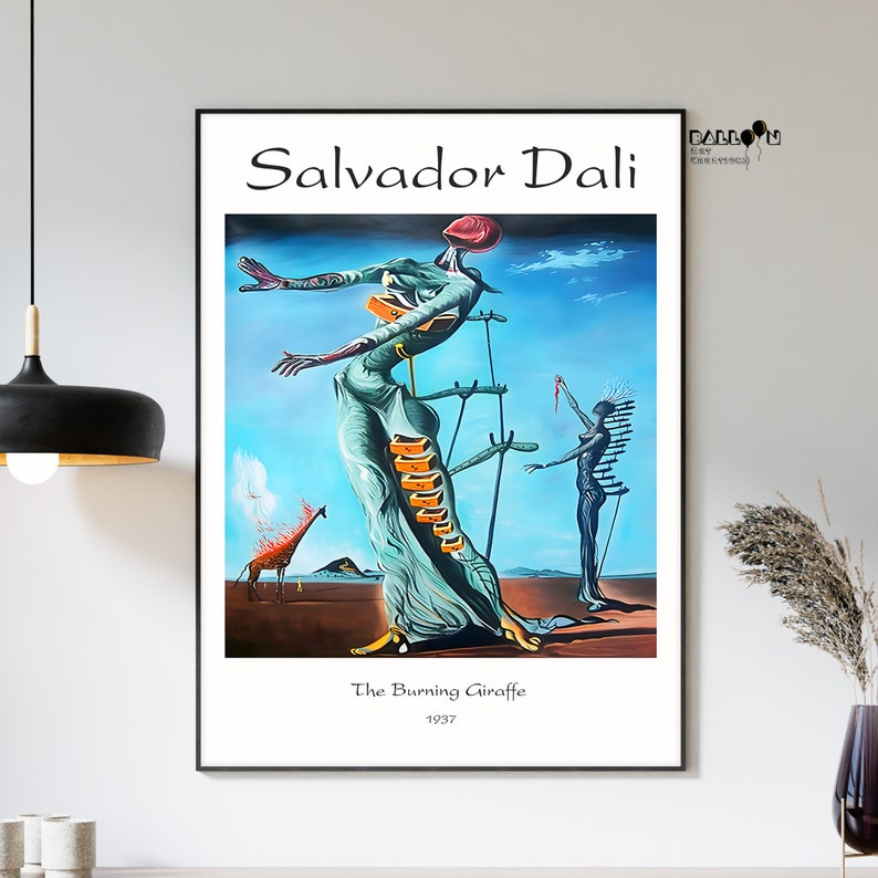 Salvador Dali, the Burning Giraffe, 1937, Salvador Dali Poster, Dali ...