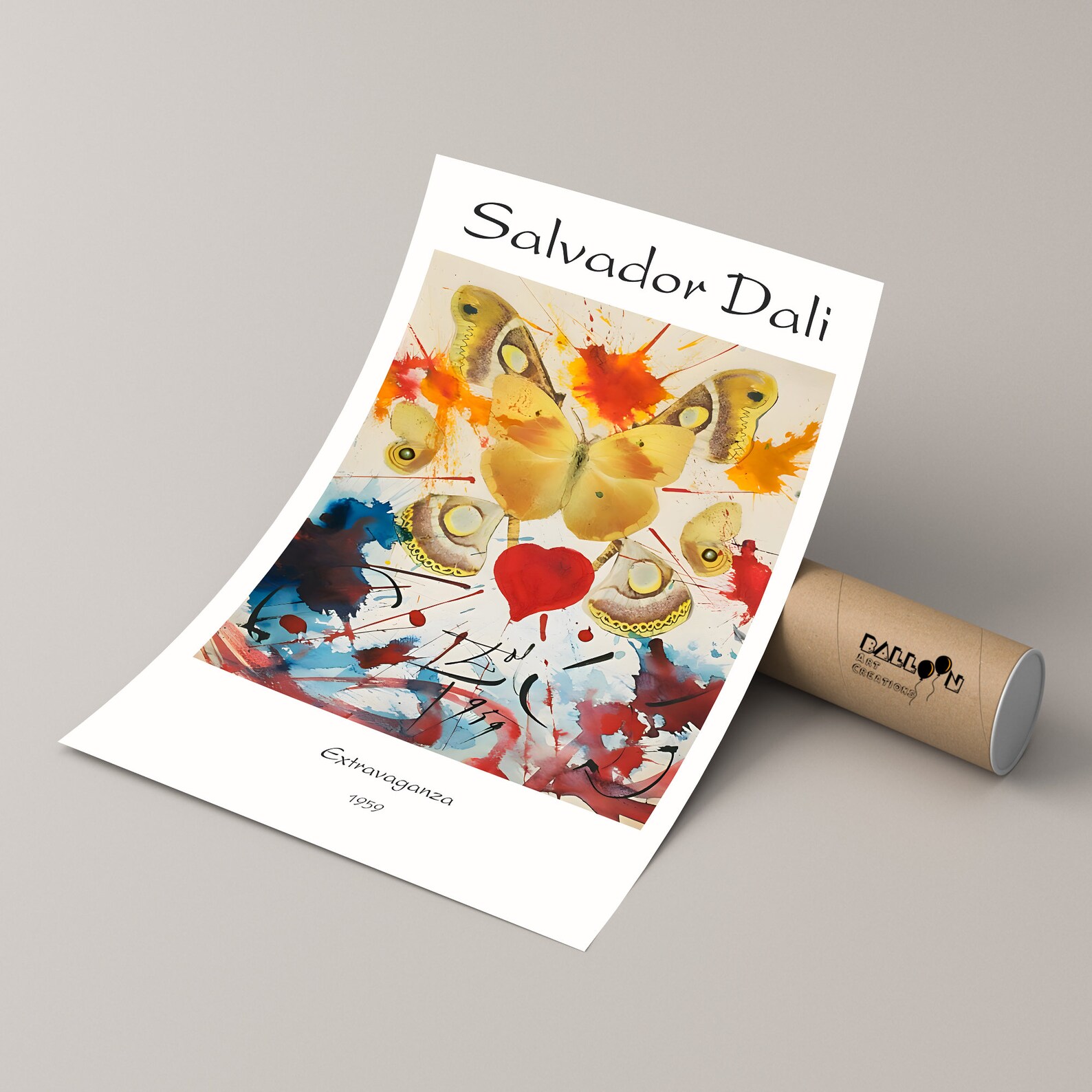 Salvador Dali, Extravaganza, 1959, Salvador Dali Exhibiton Print ...