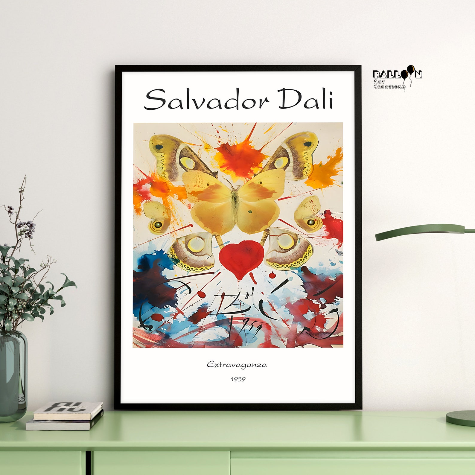 Salvador Dali, Extravaganza, 1959, Salvador Dali Exhibiton Print ...