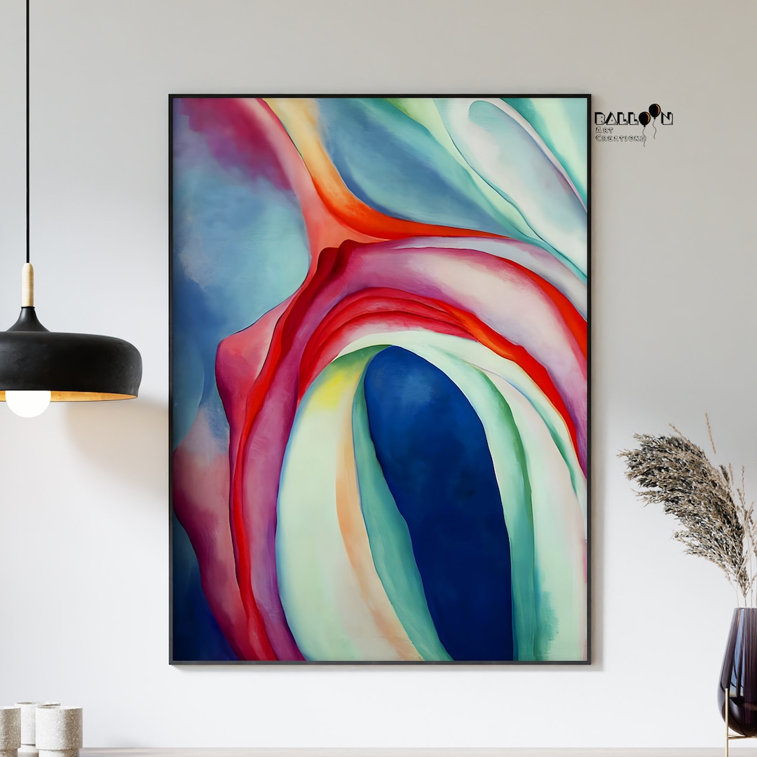 Georgia O Keeffe, Music Pink and Blue No.2, 1918, Georgia O Keeffe ...