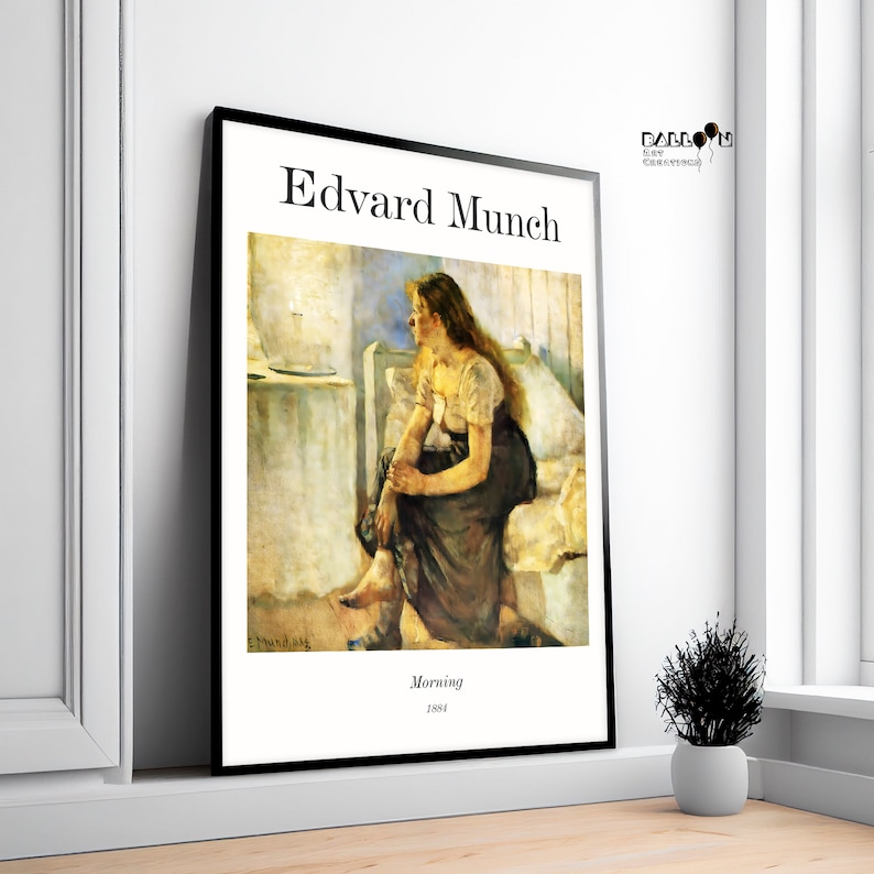 Edvard Munch, Morning, 1884, Edvard Munch Print, Portrait Art, Museum ...