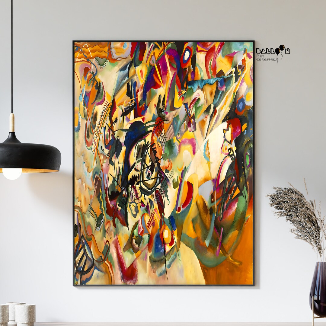 Wassily Kandinsky, Composition No.7, 1913, Kandinsky Poster, Colorful ...