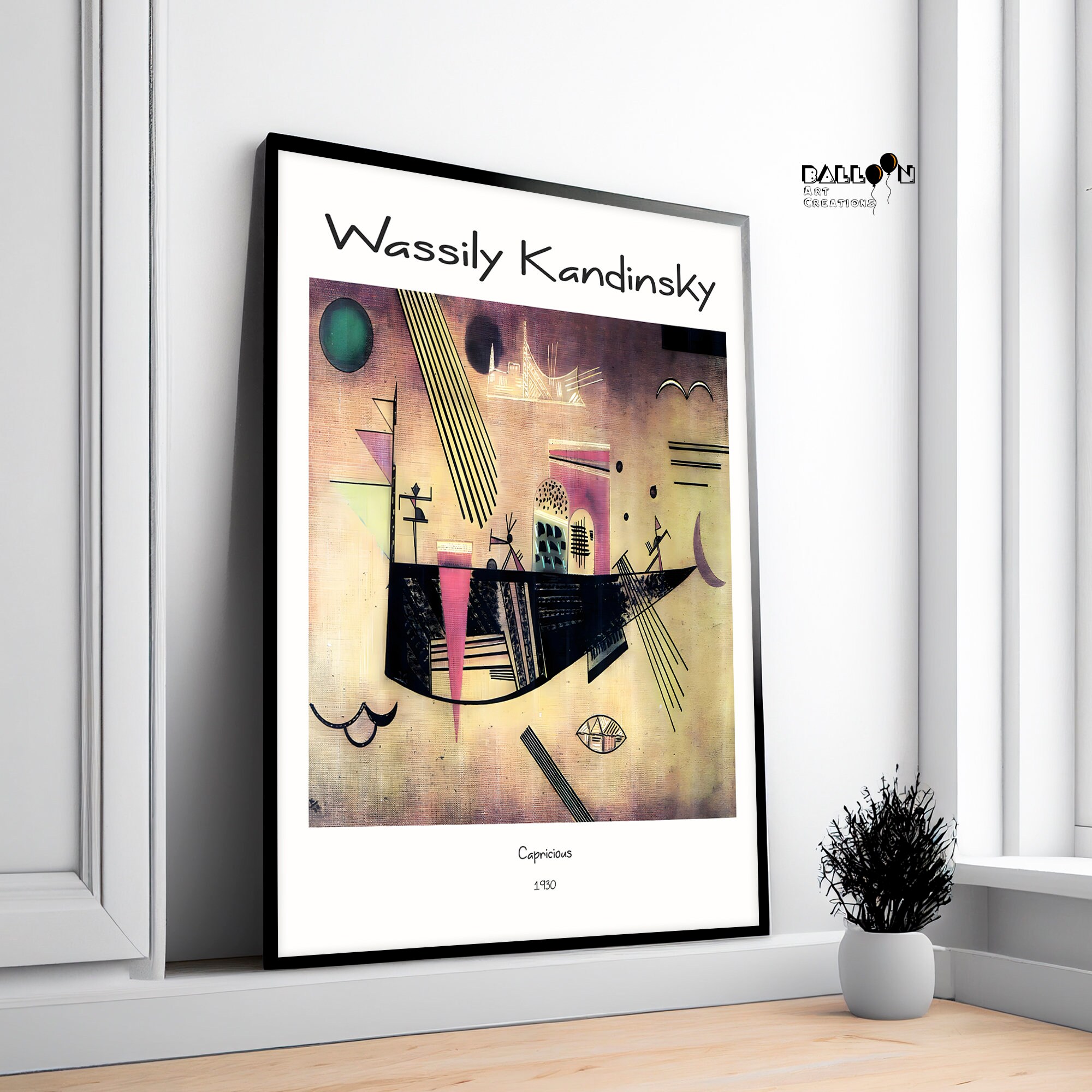 Wassily Kandinsky, Capricious, 1930, Kandinsky Poster, Expressionist ...