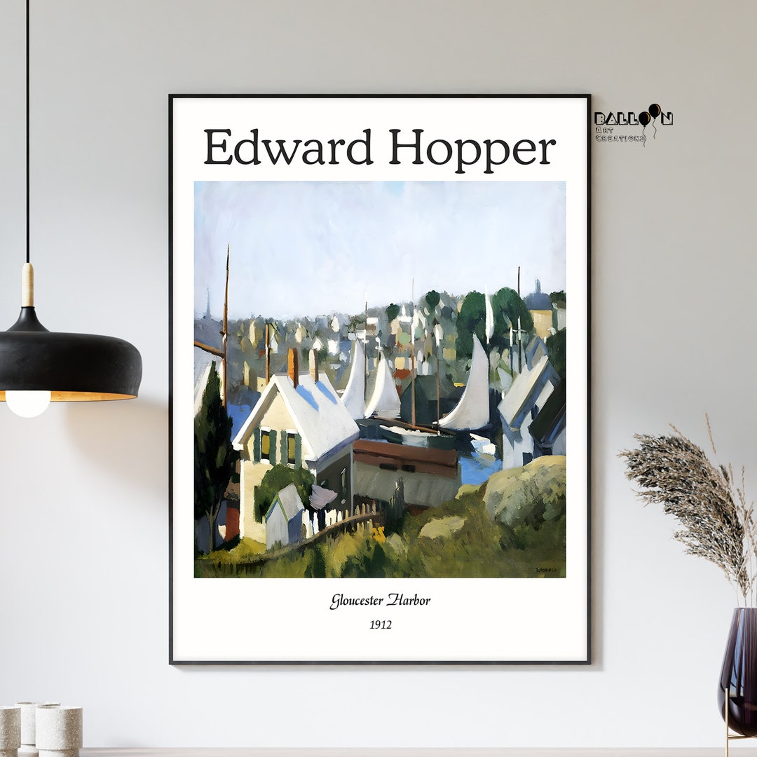 Edward Hopper, Gloucester Harbor, 1912, Edward Hopper Print, Hopper ...