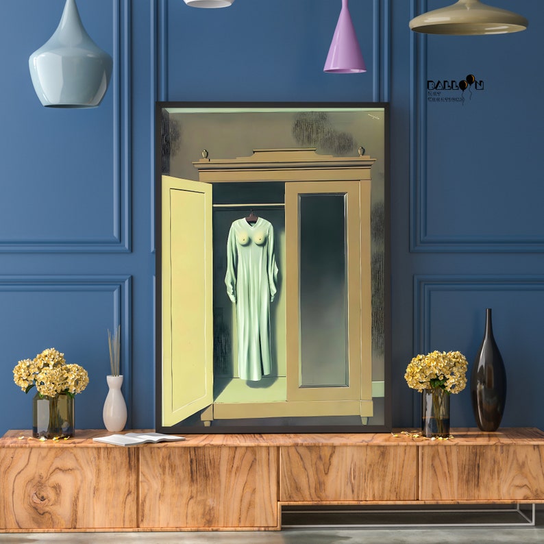 Rene Magritte, Homage to Mack Sennett, 1934, Rene Magritte Print ...