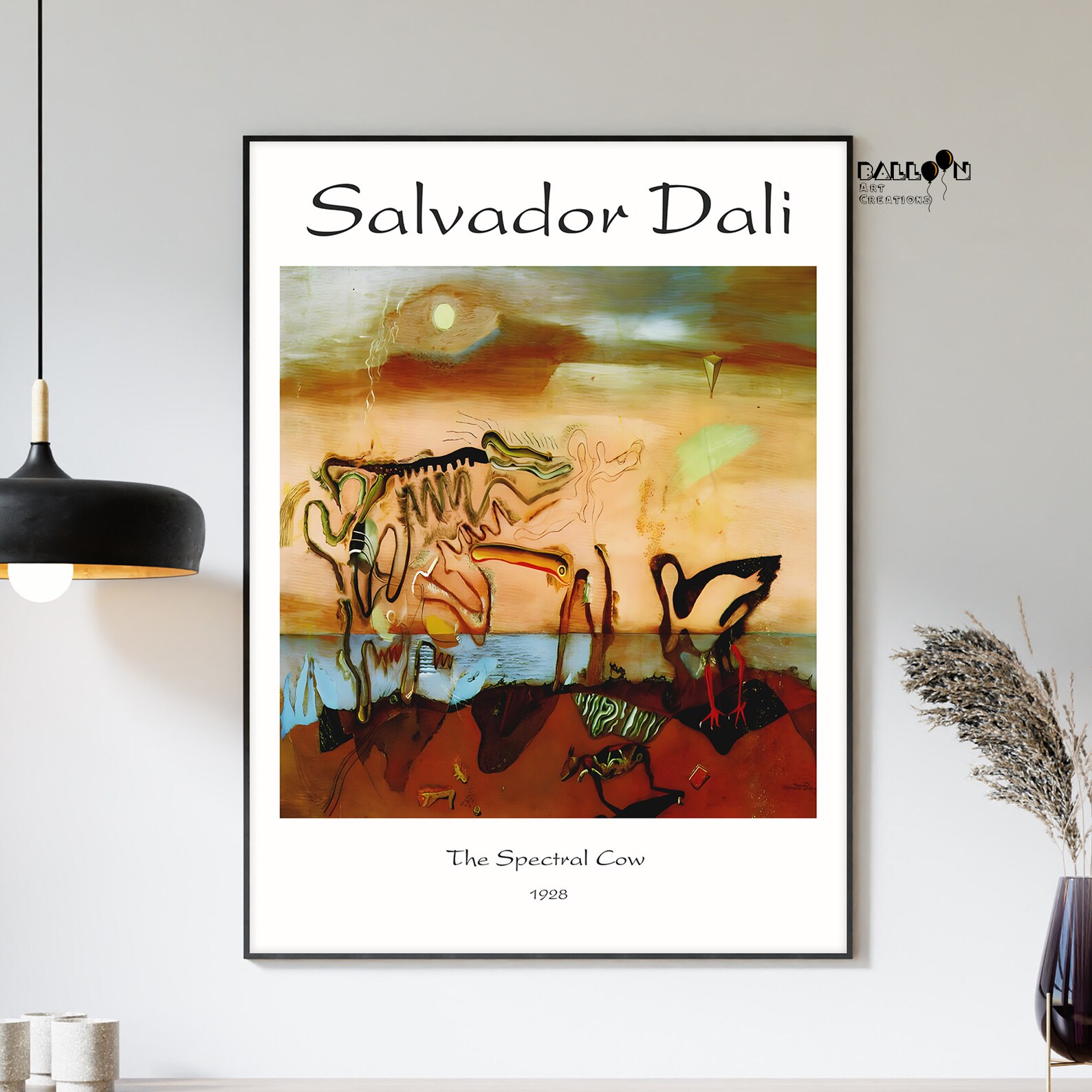 Salvador Dali, the Spectral Cow, 1928, Salvador Dali Print, Dali ...