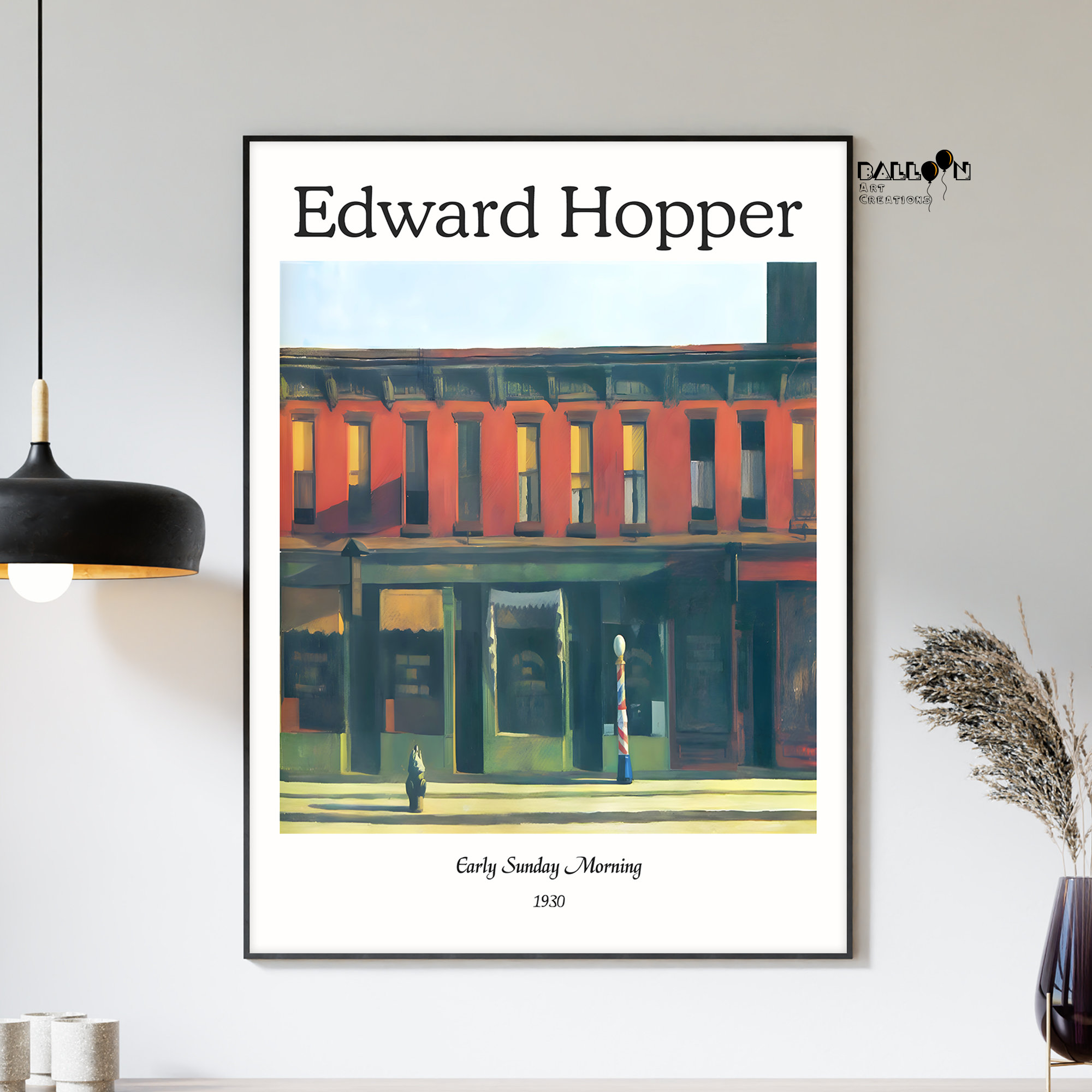 Edward Hopper, Early Sunday Morning, 1930, Edward Hopper Poster, Hopper ...