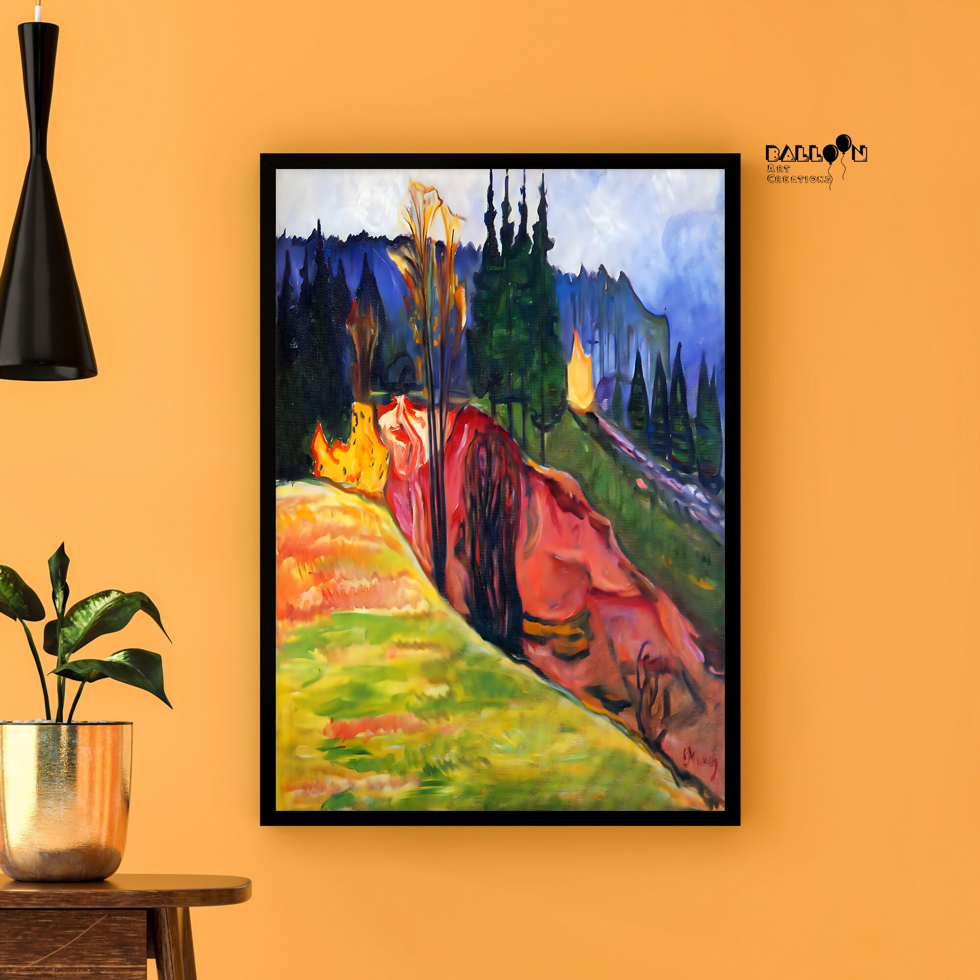 Edvard Munch, From Thuringewald, 1905, Edvard Munch Poster, Portrait ...