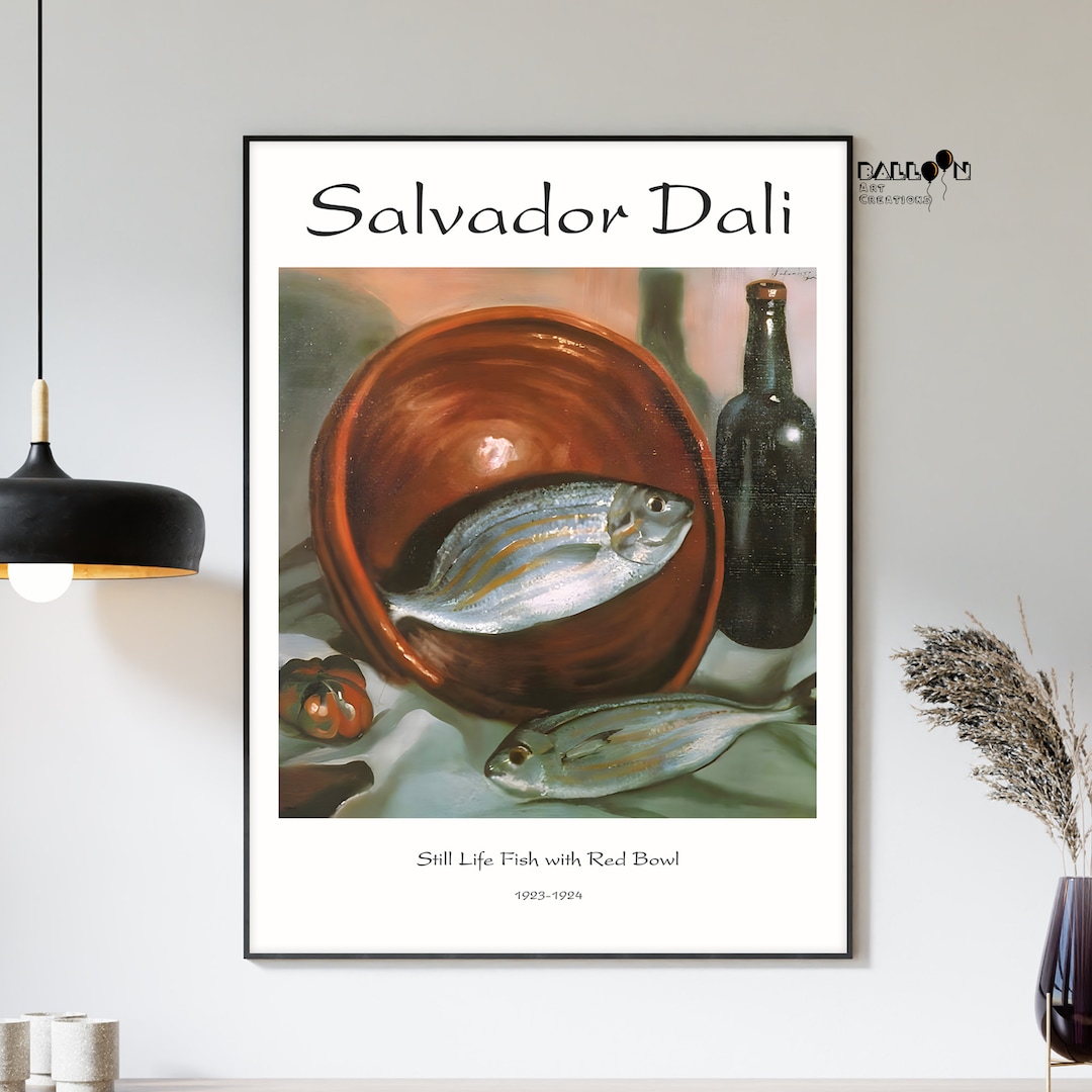 Salvador Dali, Still Life Fish With Red Bowl, 1923-1924, Salvador Dali ...