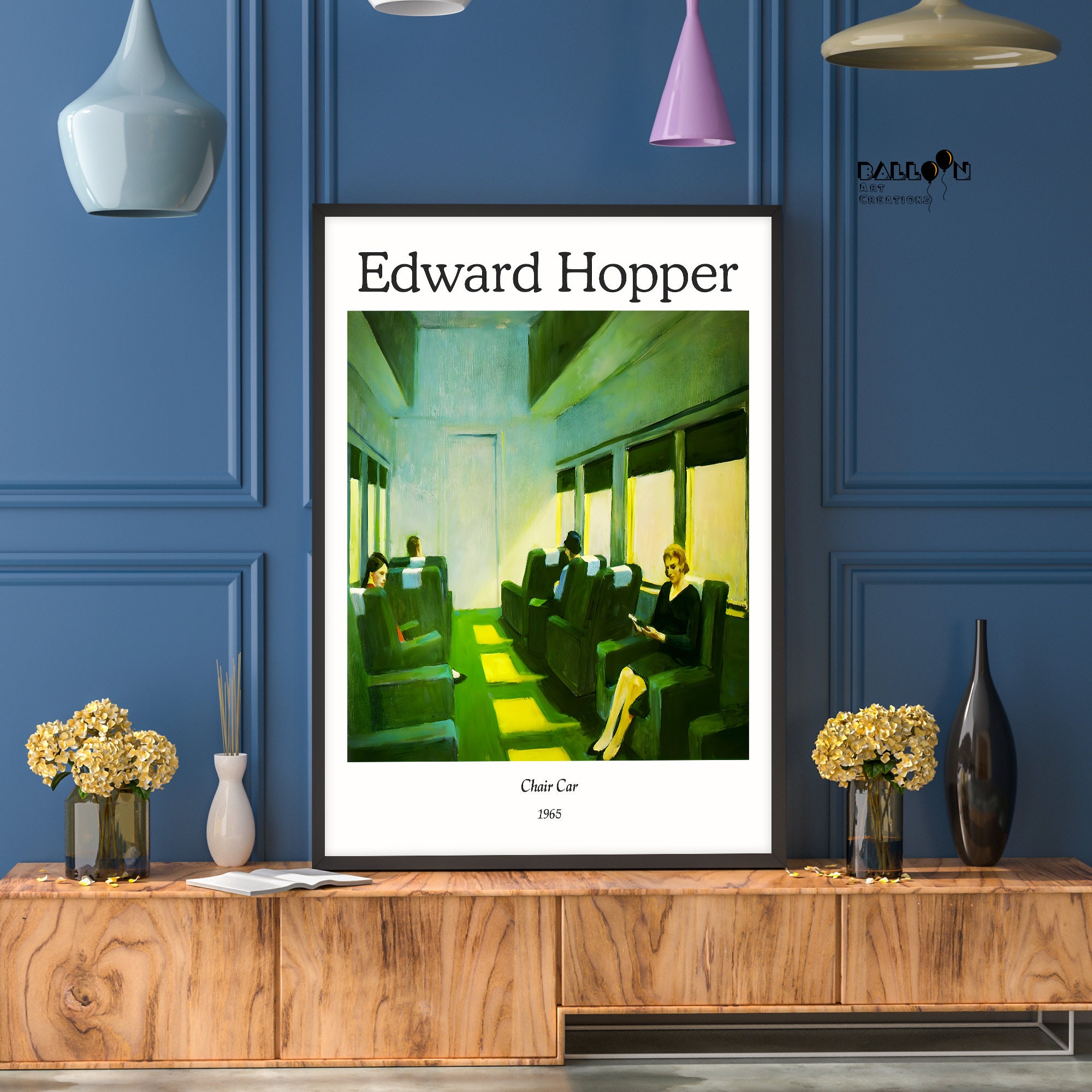 Edward Hopper, Chair Car, 1965, Hopper Wall Poster, Museum Print ...