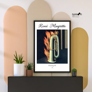 Rene Magritte, the Discovery of Fire, 1935, Rene Magritte Poster ...