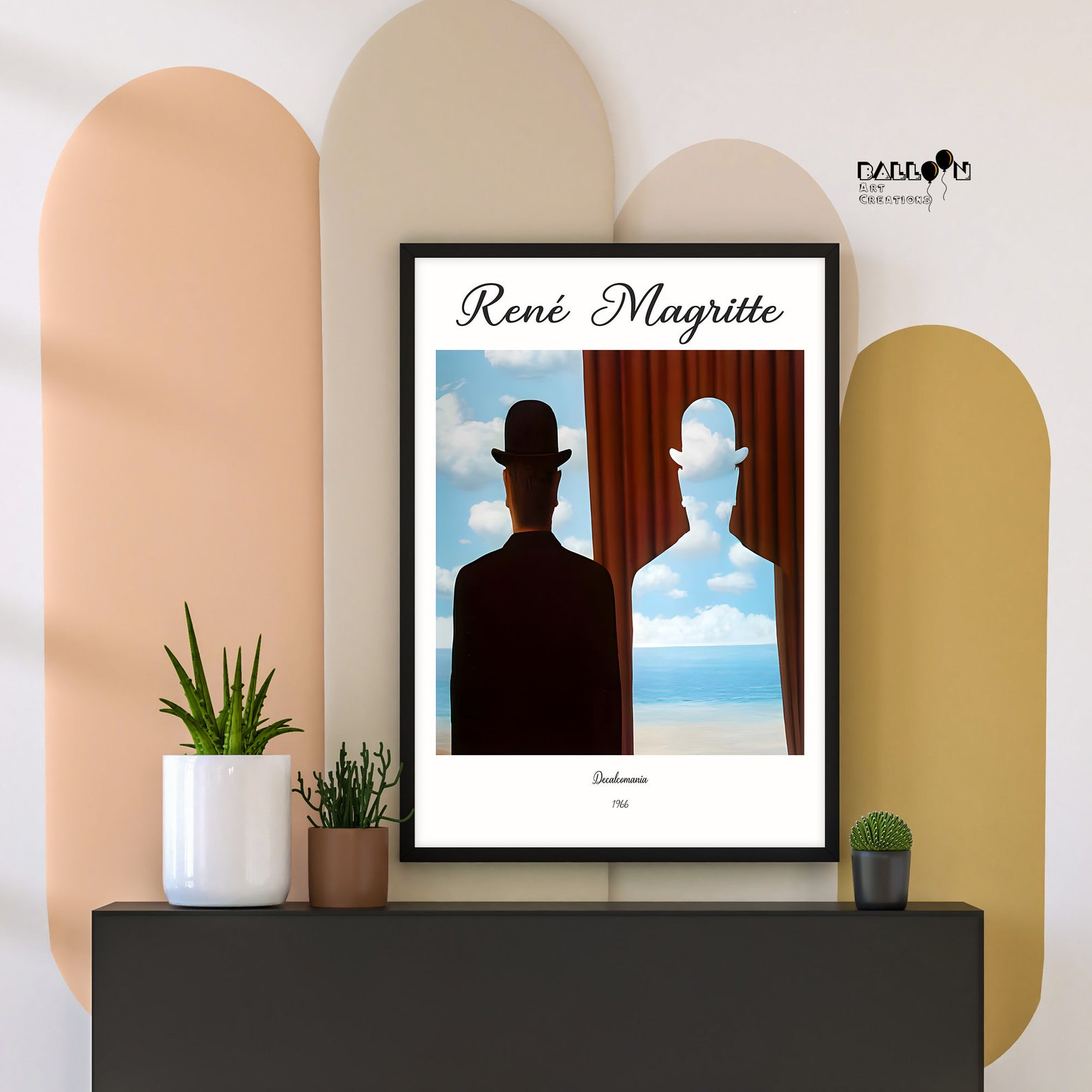 Rene Magritte, Decalcomania, 1966, Rene Magritte Poster, Portrait ...