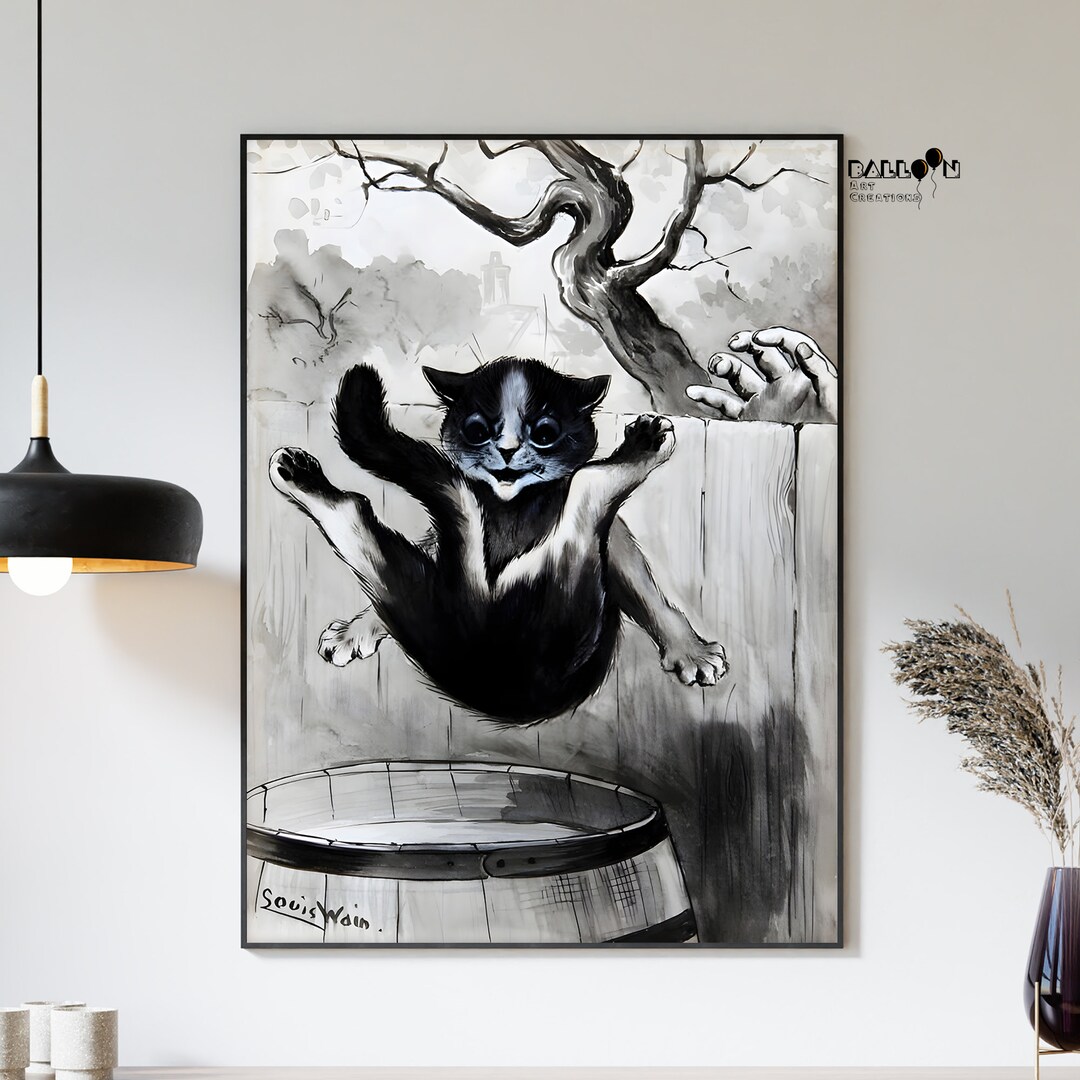 Louis Wain, Old Song 'the Cat Came Back', Louis Wain Cat Poster ...