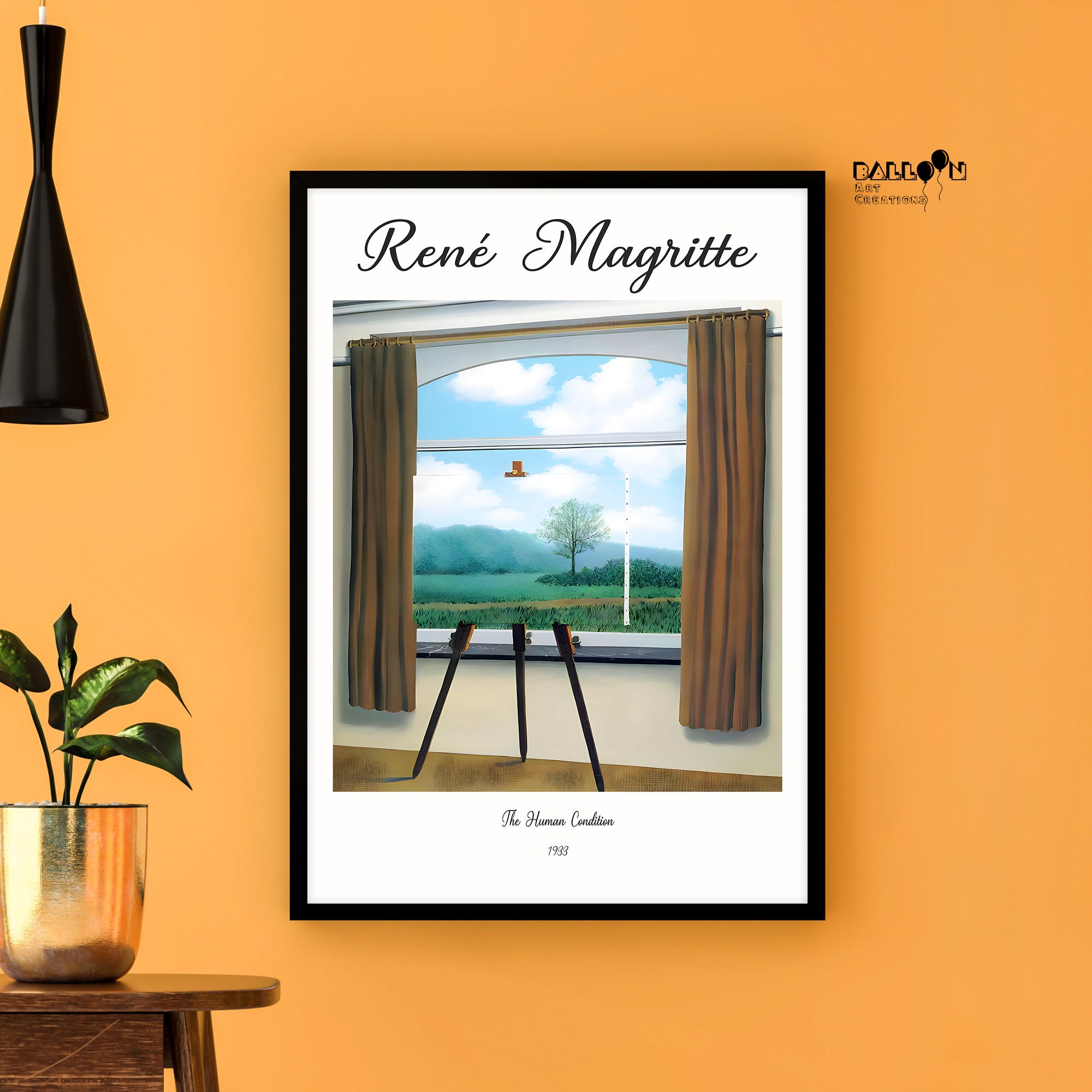 Rene Magritte, the Human Condition, 1933, Rene Magritte Poster ...