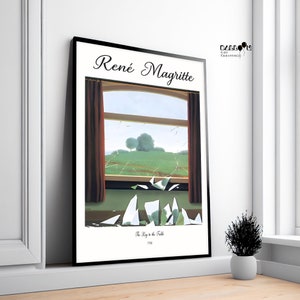 Rene Magritte, the Key to the Fields, 1936, Rene Magritte Poster ...