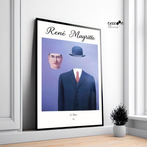 Rene Magritte, Le Pelerin, 1966, Rene Magritte Poster, Surrealism Art ...