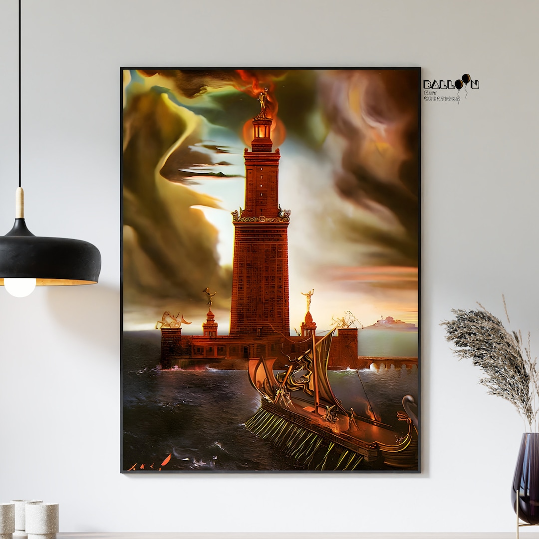 Salvador Dali, the Lighthouse at Alexandria, 1954, Salvador Dali Poster ...