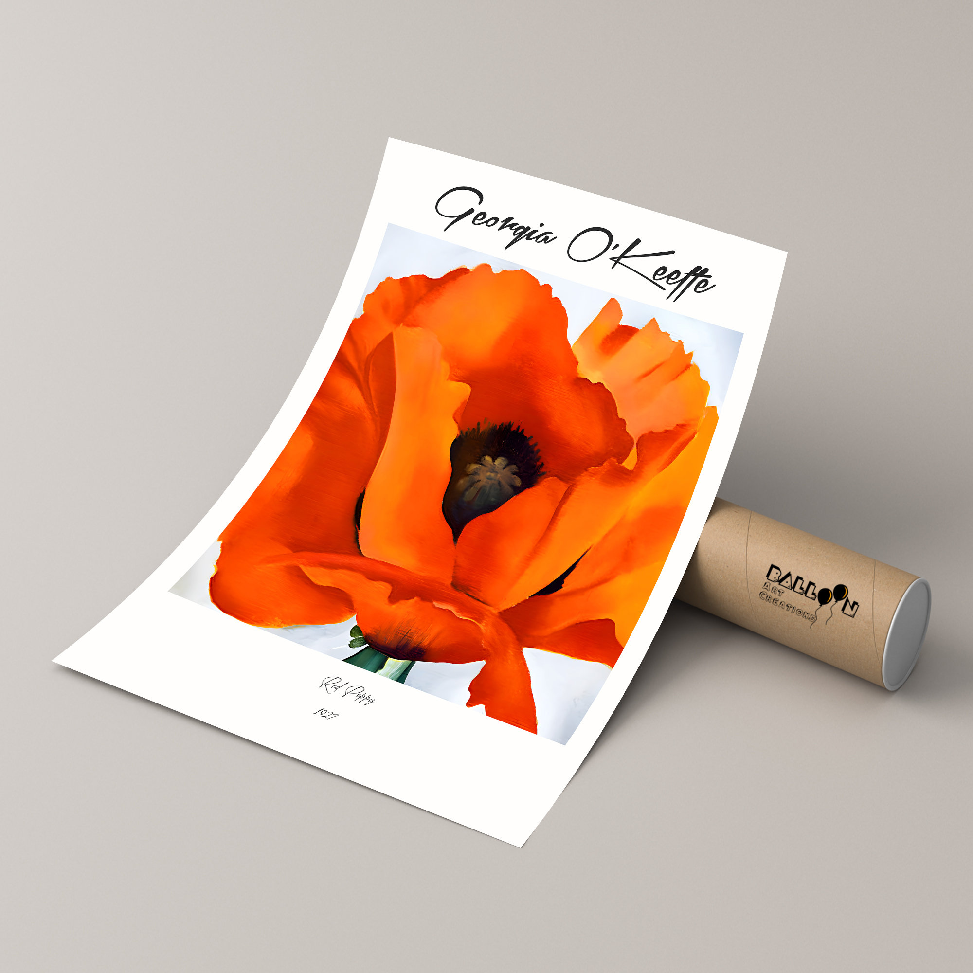 Georgia O'keeffe, Red Poppy, 1927, O'keeffe Poster, Modern Art Print ...