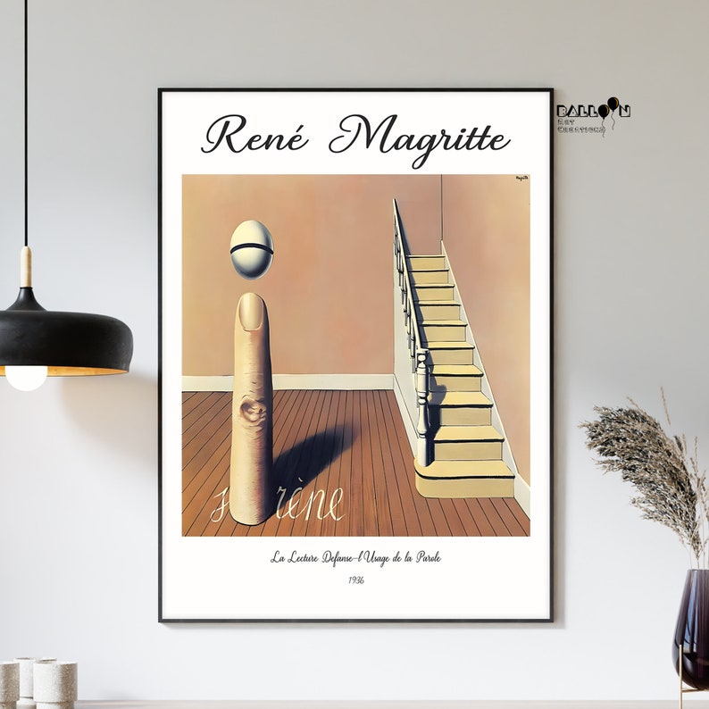 Rene Magritte, La Lecture Defanse-l'usage De La Parole, 1936, Rene ...