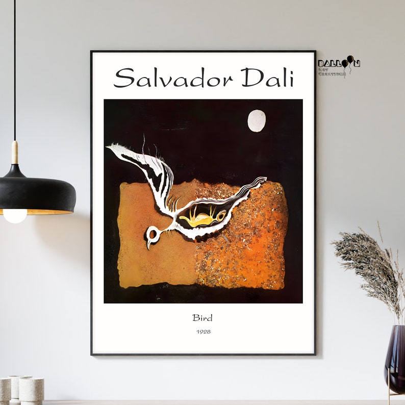 Salvador Dali, Bird, 1928, Salvador Dali Print, Dali Exhibiton Poster ...