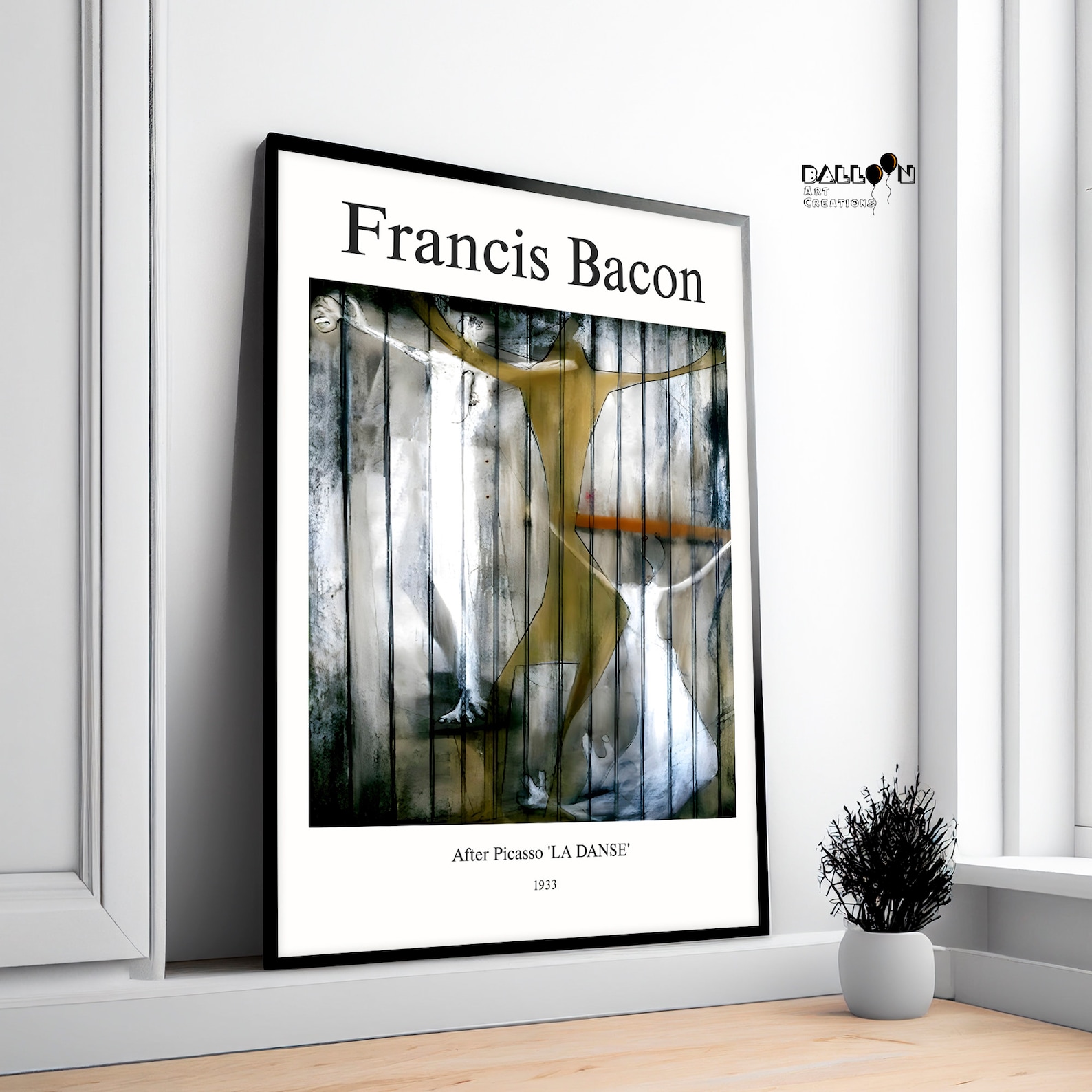 Francis Bacon, After Picasso 'LA DANSE', 1933, Francis Bacon Poster, Modern Wall Art, Museum Art ...