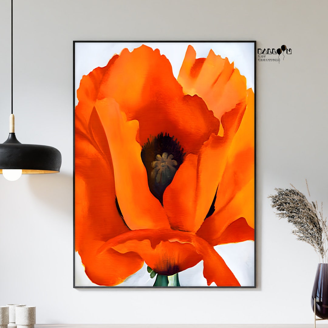 Georgia O'keeffe, Red Poppy, 1927, Georgia O'keeffe Poster, Modern Art ...