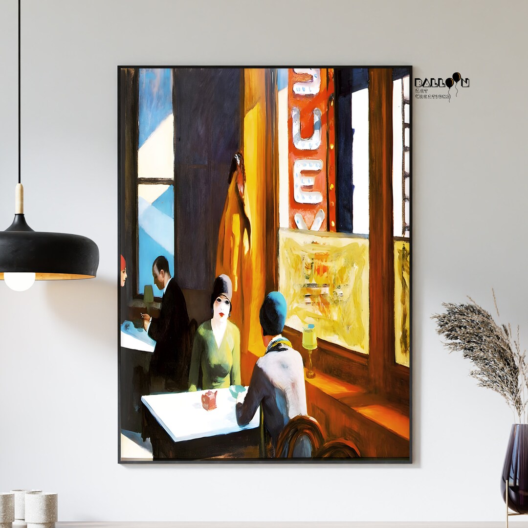 Edward Hopper, Chop Suey, 1929, Edward Hopper Print, Realism Art ...