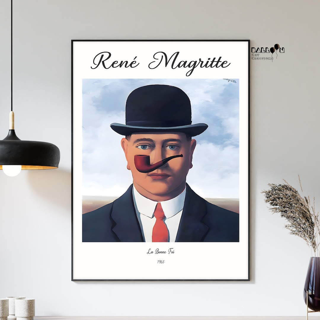 Rene Magritte, La Bonne Foi, 1965, Rene Magritte Poster, Surrealism Art ...