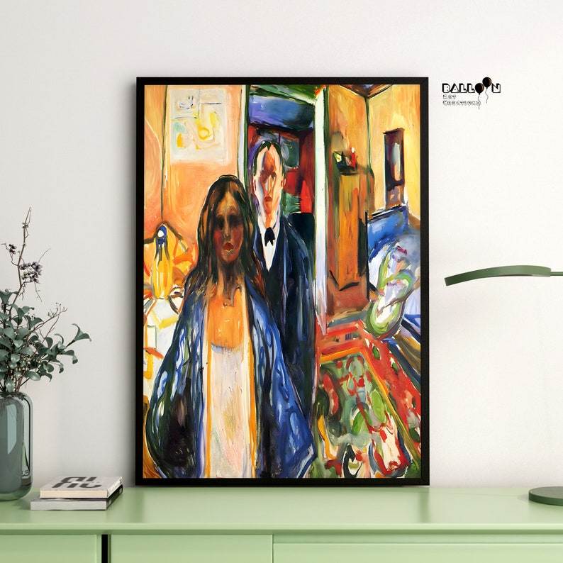 Edvard Munch, the Artist and His Model, 1919-1921, Edvard Munch Wall ...