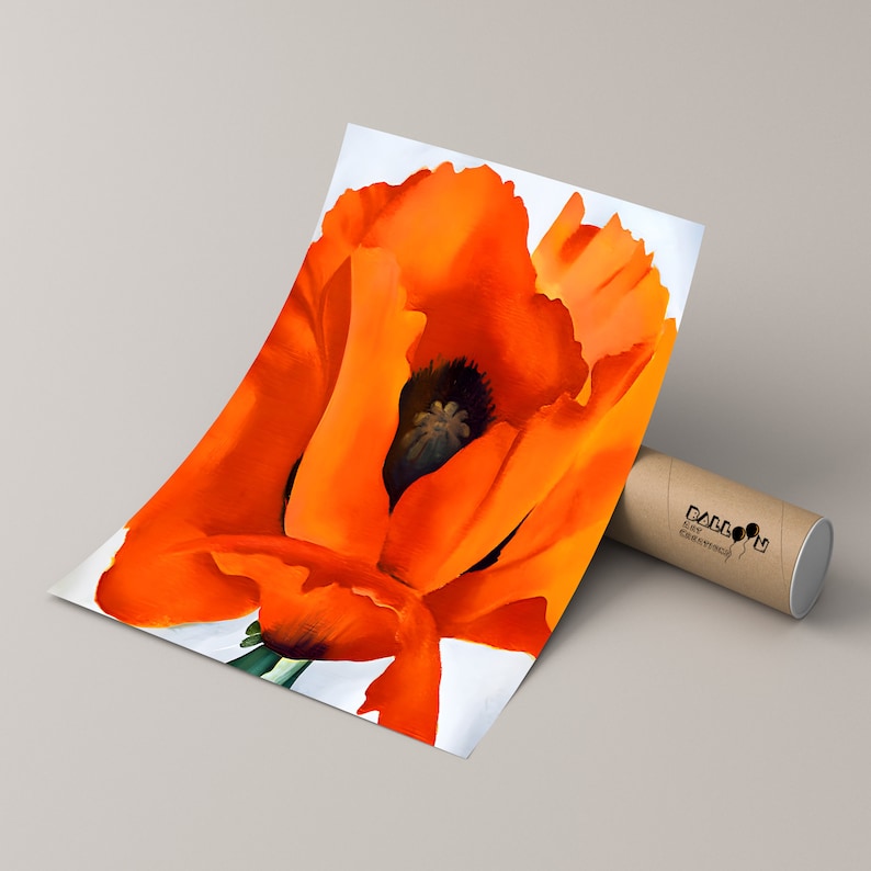 Georgia O'keeffe, Red Poppy, 1927, Georgia O'keeffe Poster, Modern Art ...