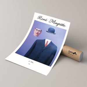 Rene Magritte, Le Pelerin, 1966, Rene Magritte Poster, Surrealism Art ...