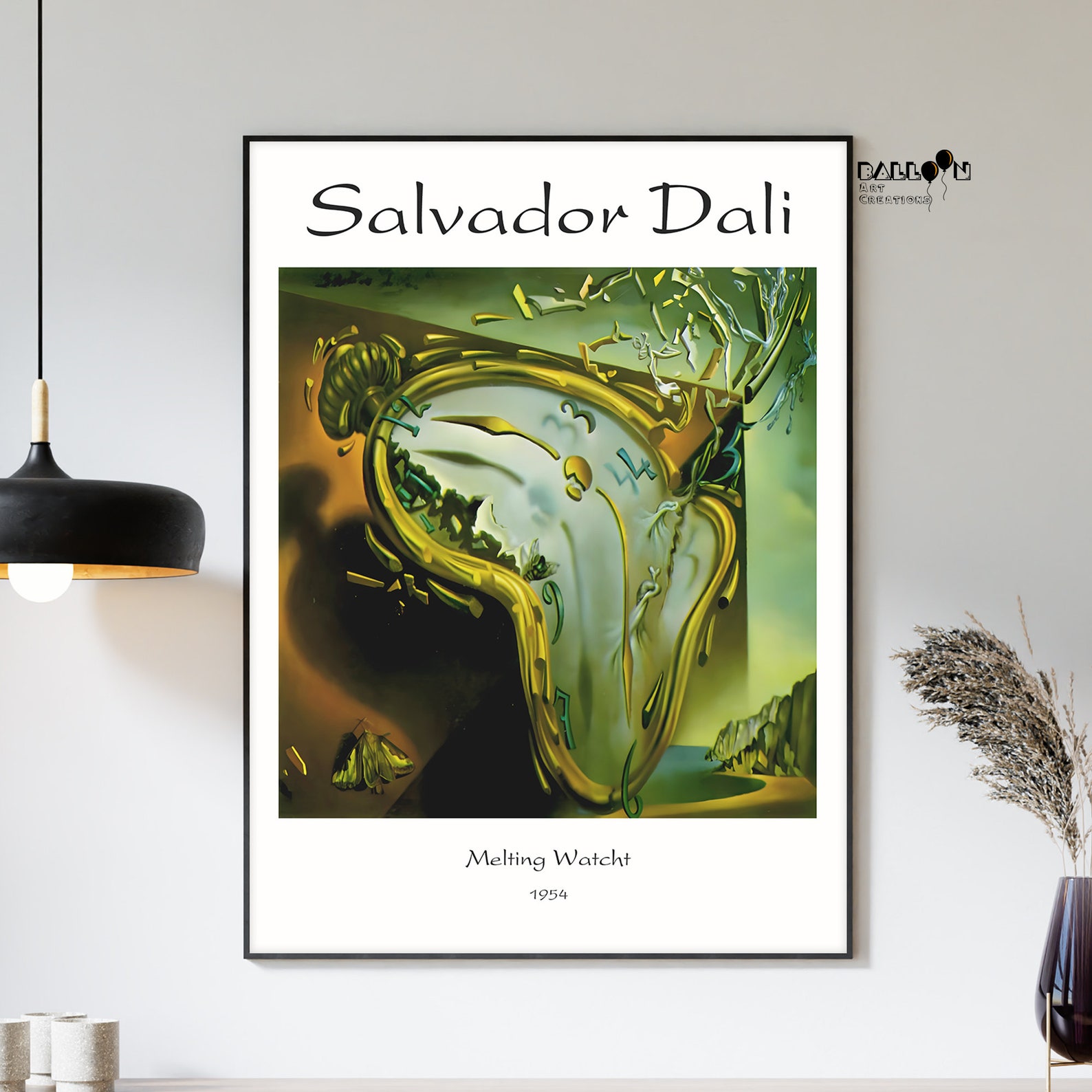 Salvador Dali, Melting Watch, 1954, Salvador Dali Print, Dali Exhibiton ...