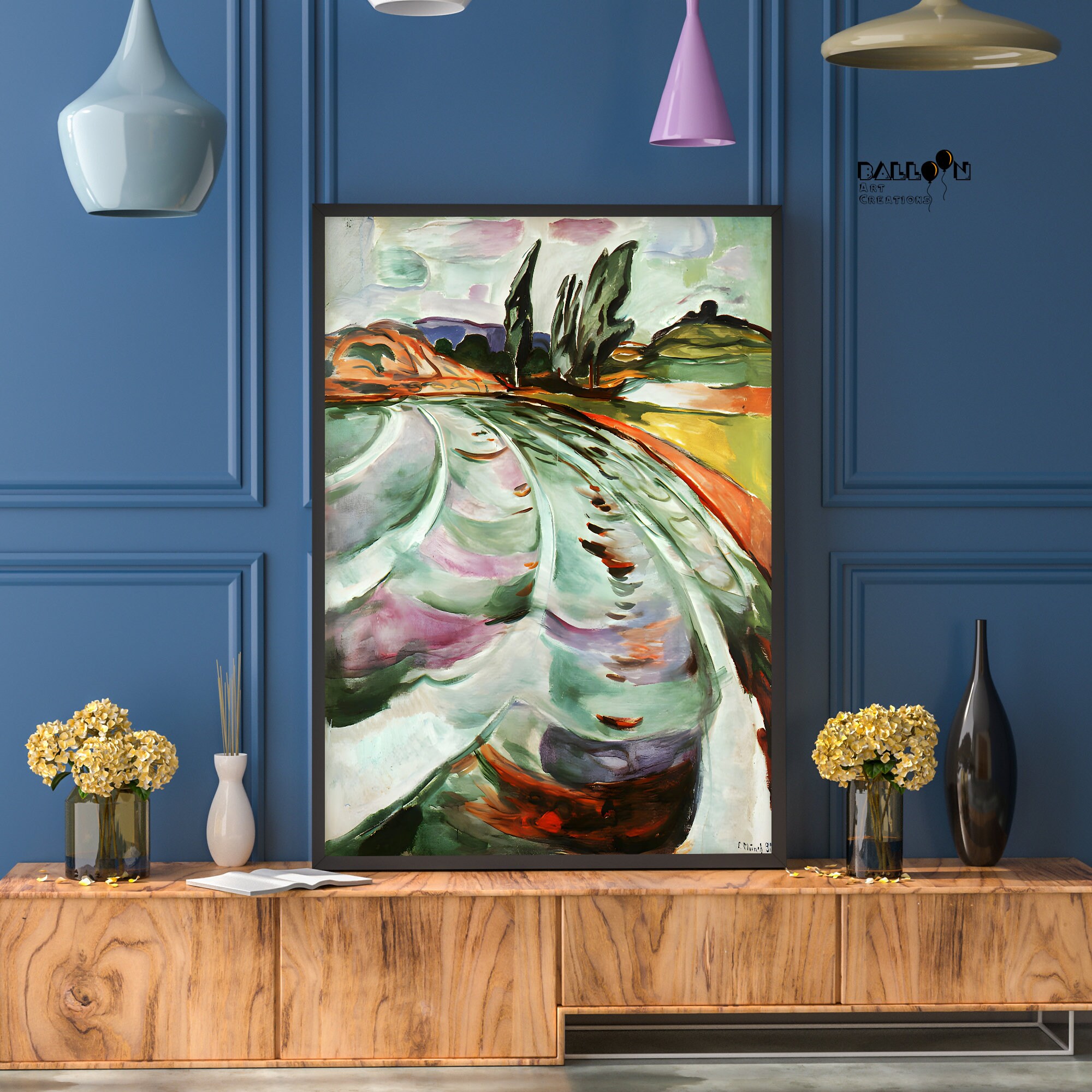 Edvard Munch, the Wave, 1921, Edvard Munch Poster, Portrait Art ...