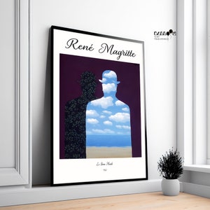 Rene Magritte, Le Beau Monde, 1962, Rene Magritte Poster, Wall Decor ...