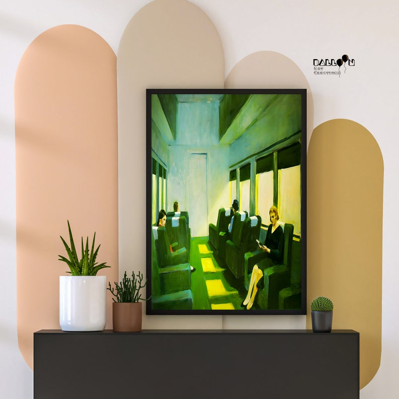 Edward Hopper, Chair Car, 1965, Hopper Wall Print, Home Wall Art ...