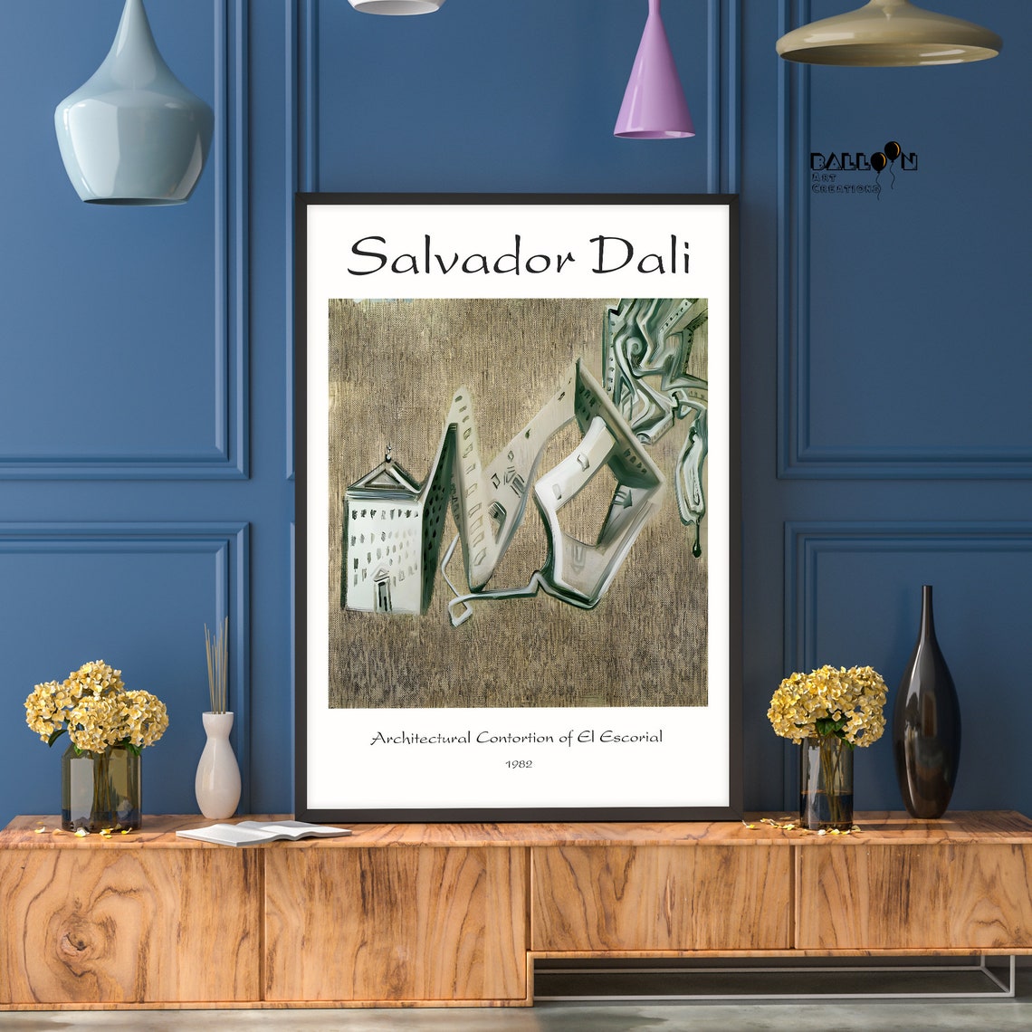 Salvador Dali, Architectural Contortion of El Escorial, 1982, Salvador ...