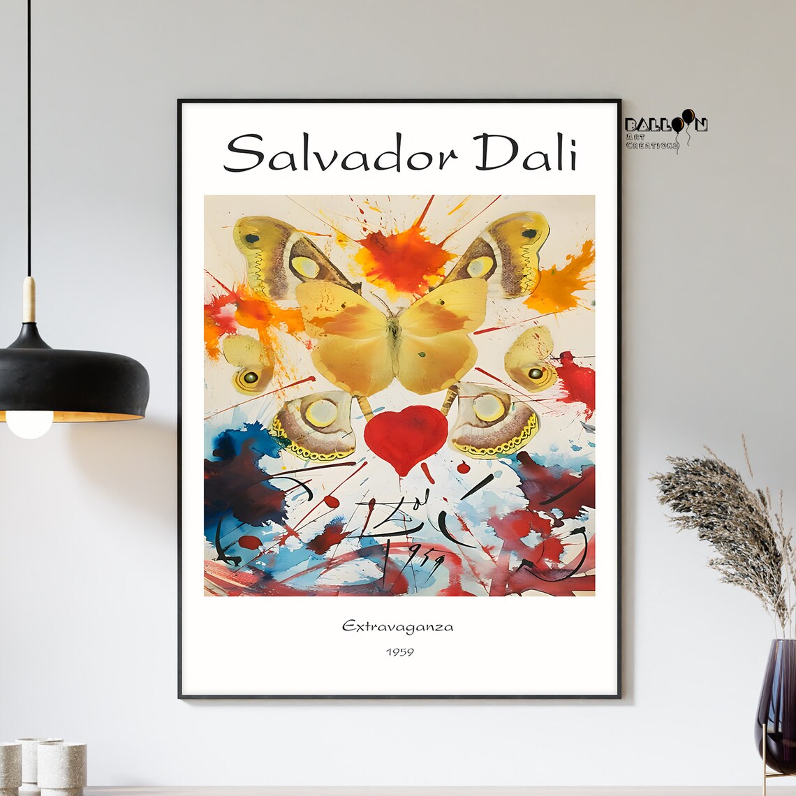 Salvador Dali, Extravaganza, 1959, Salvador Dali Exhibiton Print ...