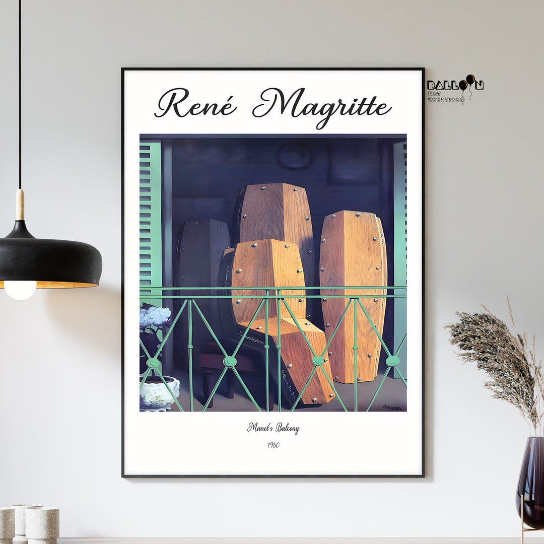 Rene Magritte, Manet's Balcony, 1950, Rene Magritte Poster, Surrealism ...