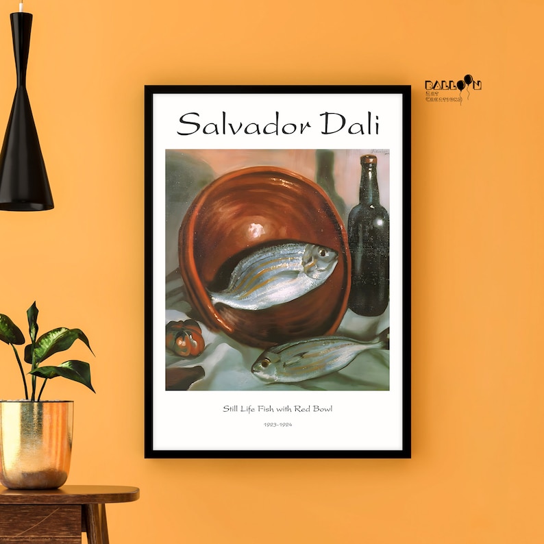 Salvador Dali, Still Life Fish With Red Bowl, 1923-1924, Salvador Dali ...