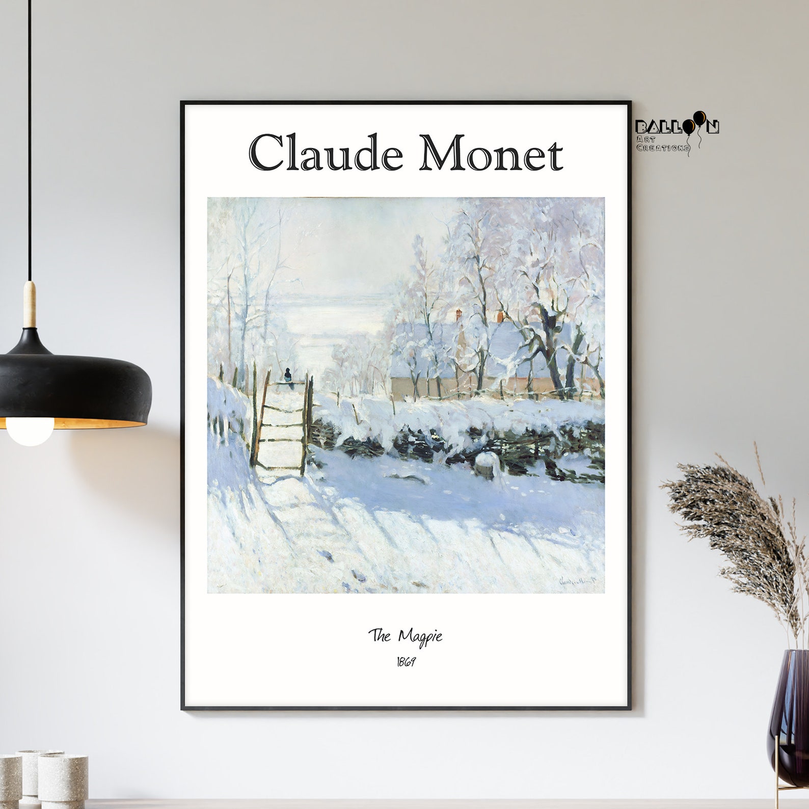 Claude Monet, the Magpie, 1869, Claude Monet Print, Exhibition Poster ...
