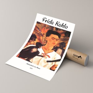 Frida Kahlo, Autorretrato Con Monos, 1943, Frida Kahlo Poster, Modern ...