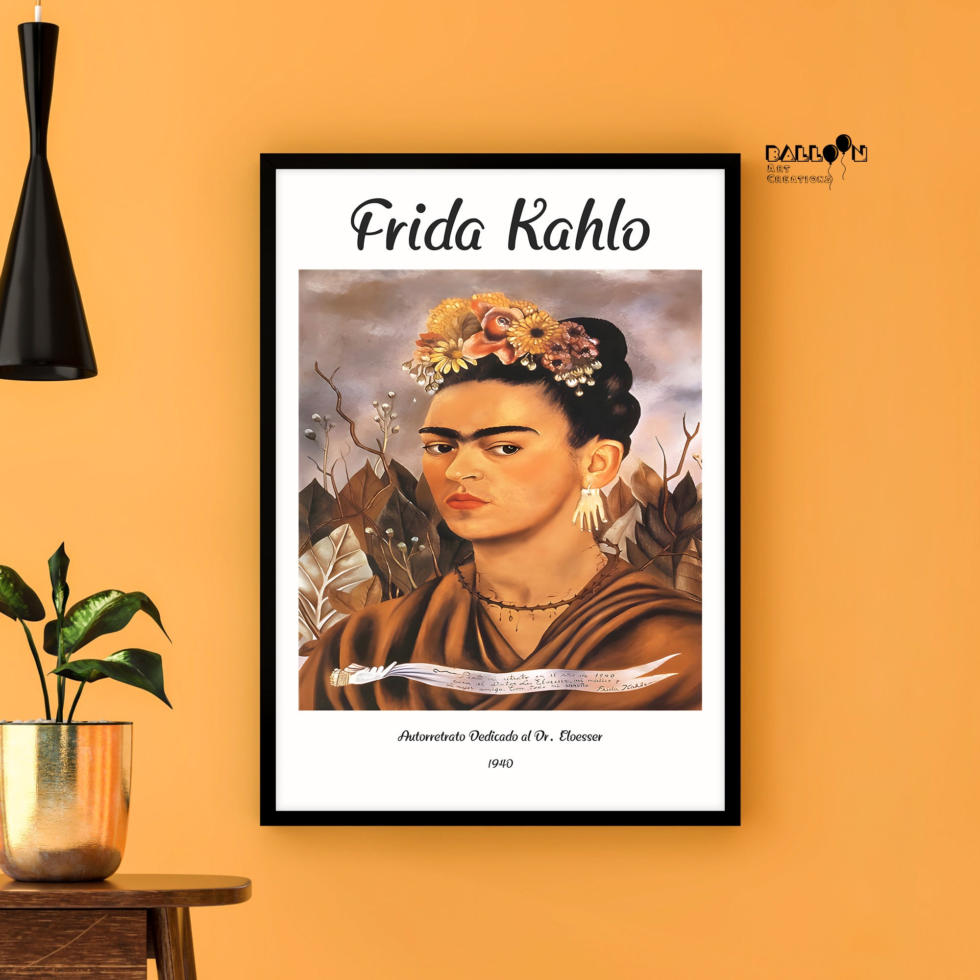 Frida Kahlo, Autorretrato Dedicado Al Dr. Eloesser, 1940, Frida Kahlo ...
