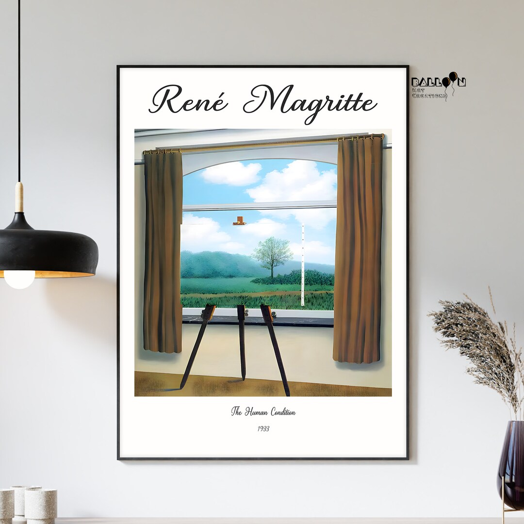 Rene Magritte, the Human Condition, 1933, Rene Magritte Poster ...