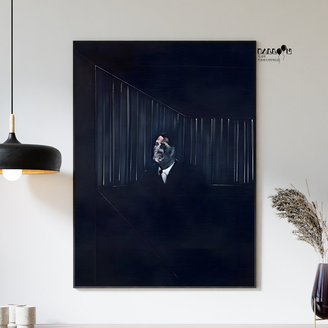 Francis Bacon, Man in Blue VII, 1954, Francis Bacon Poster, Modern Wall ...