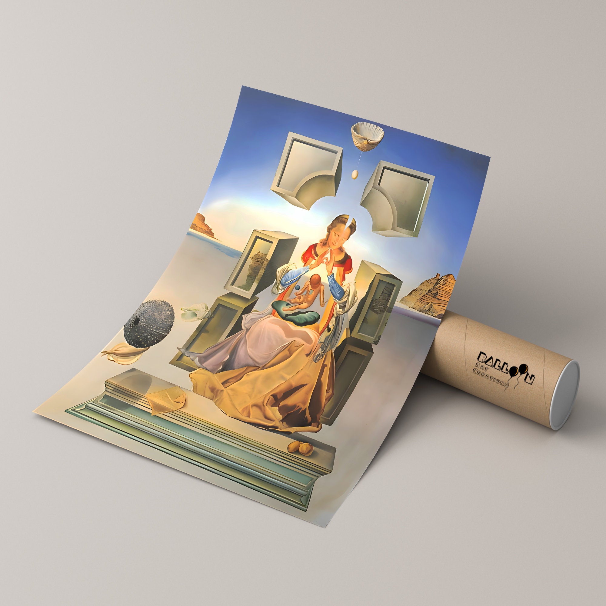 Salvador Dali, the First Study for the Madonna of Port Lligat, 1949 ...