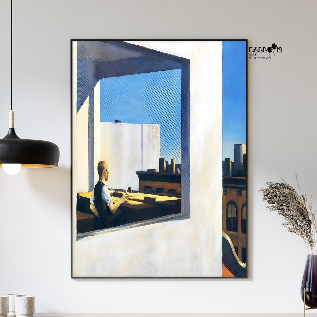 Edward Hopper, Office in a Small City, 1953, Edward Hopper Print ...