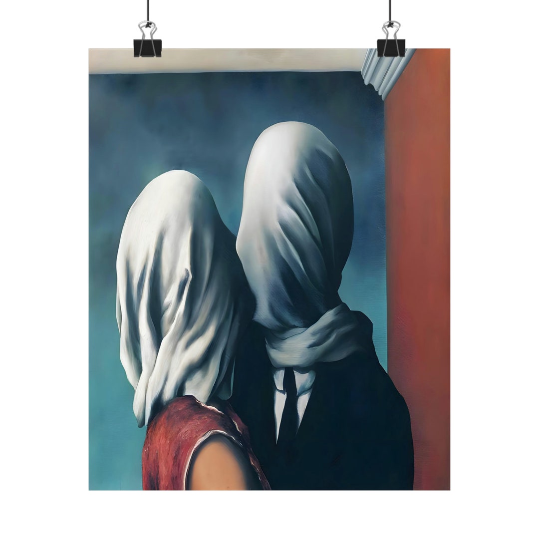 Rene Magritte, Les Amants, 1928, Magritte Wall Print, Surrealism Art ...