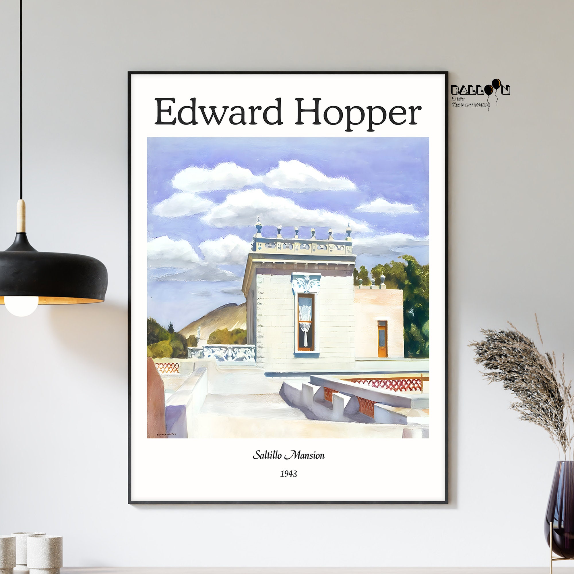Edward Hopper, Saltillo Mansion, 1943, Edward Hopper Poster, Exhibition ...