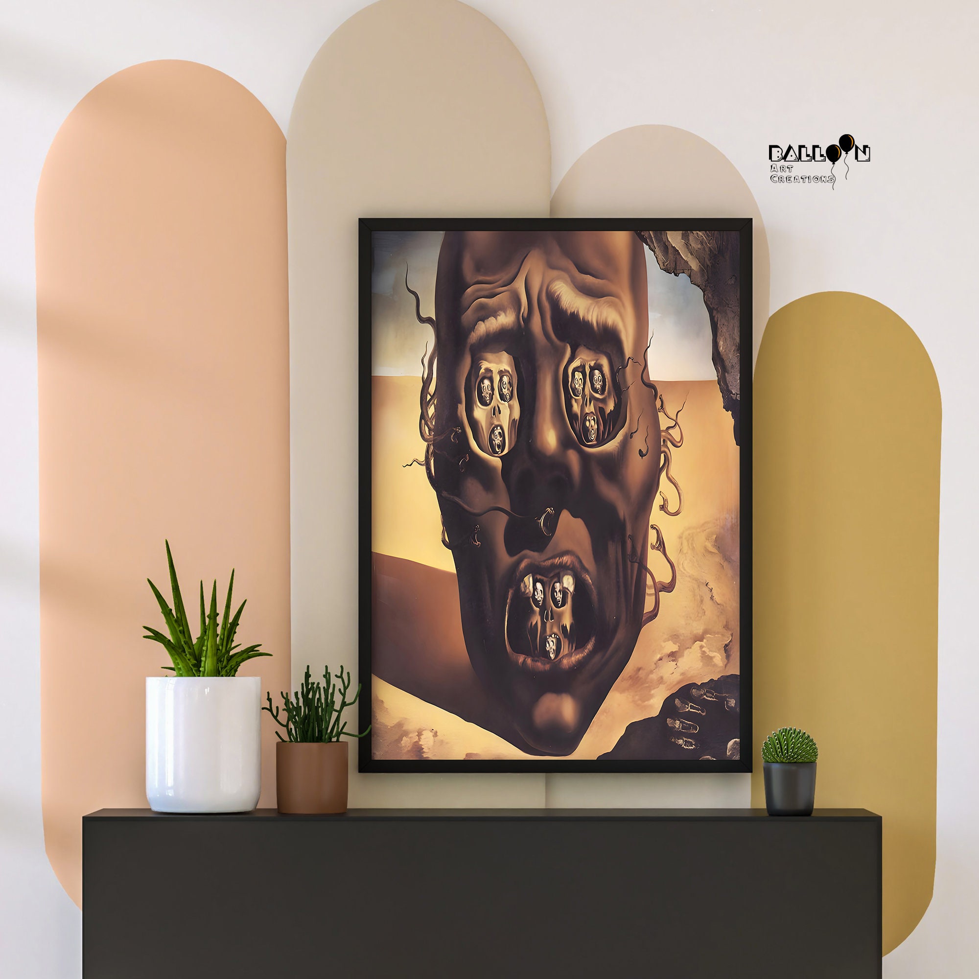 Salvador Dali, the Face of War, 1940-1941, Salvador Dali Print ...